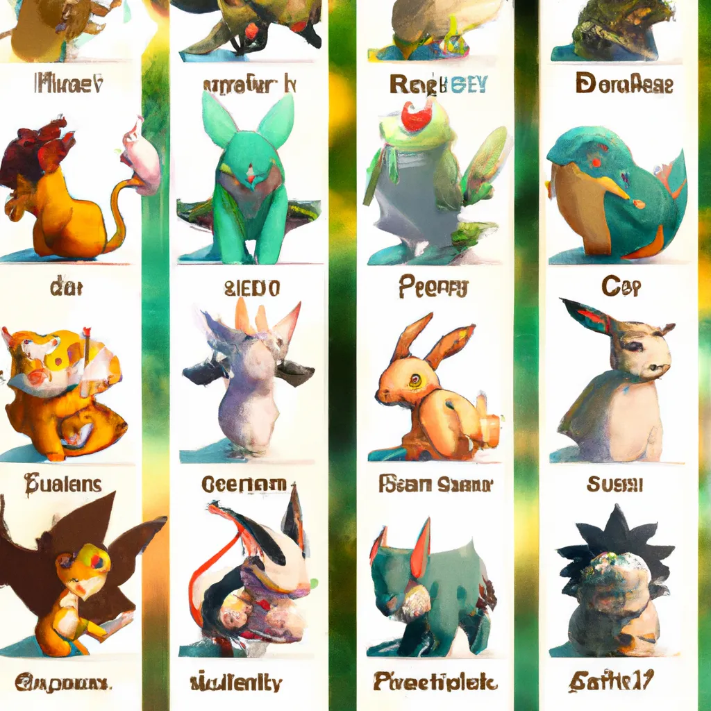 Explorando a Natureza: Lista de Pokémon Selvagens