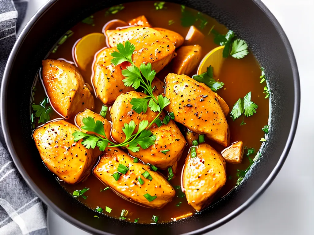 Frango Cozido Simples e Delicioso