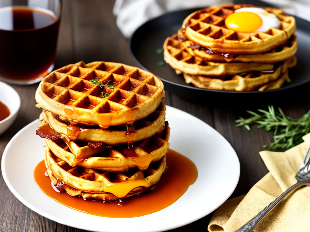 Delicioso Waffle Salgado em 7 Passos